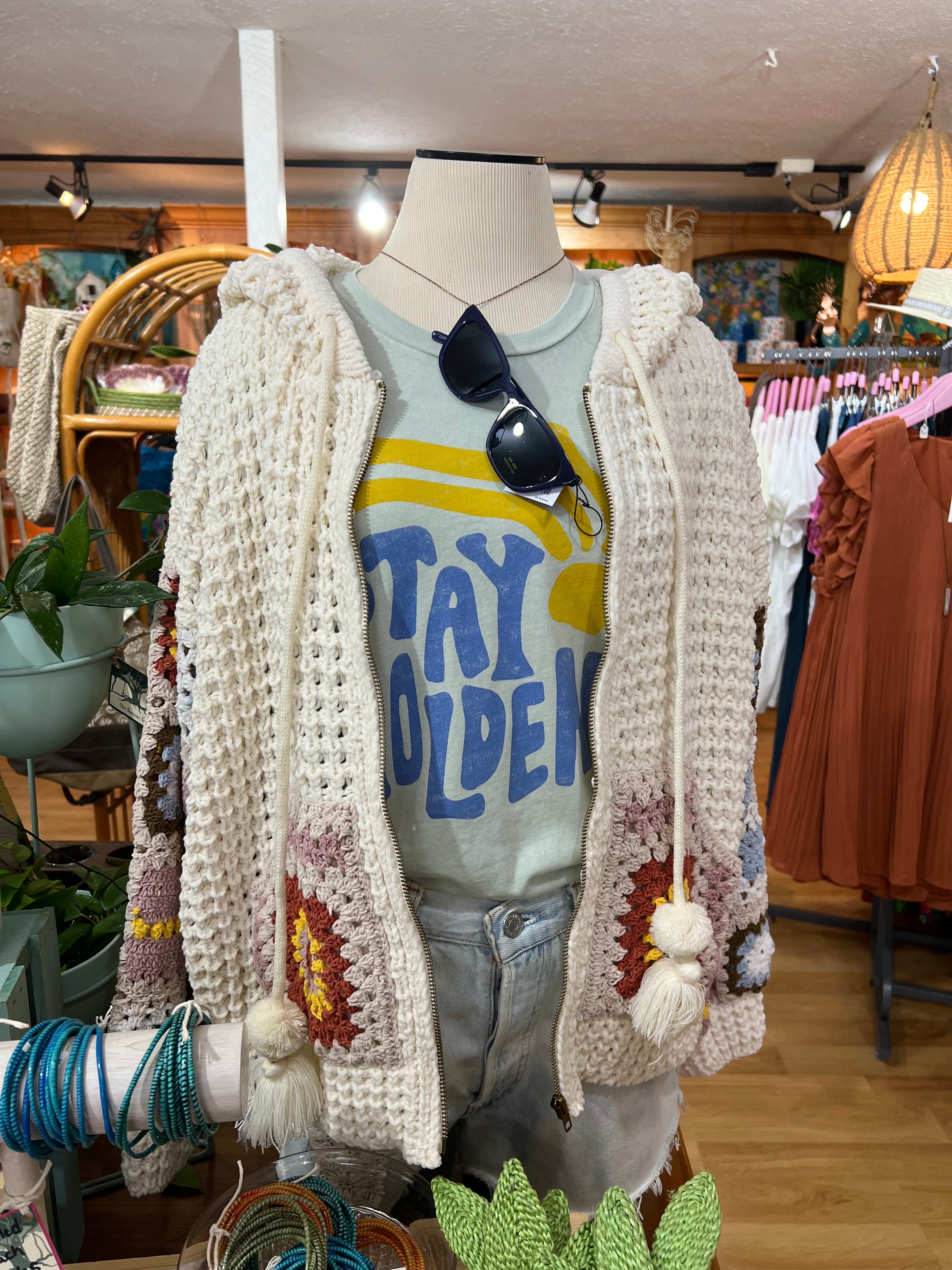 Crochet Hoodie – The Banyan Tree Garden & Boutique